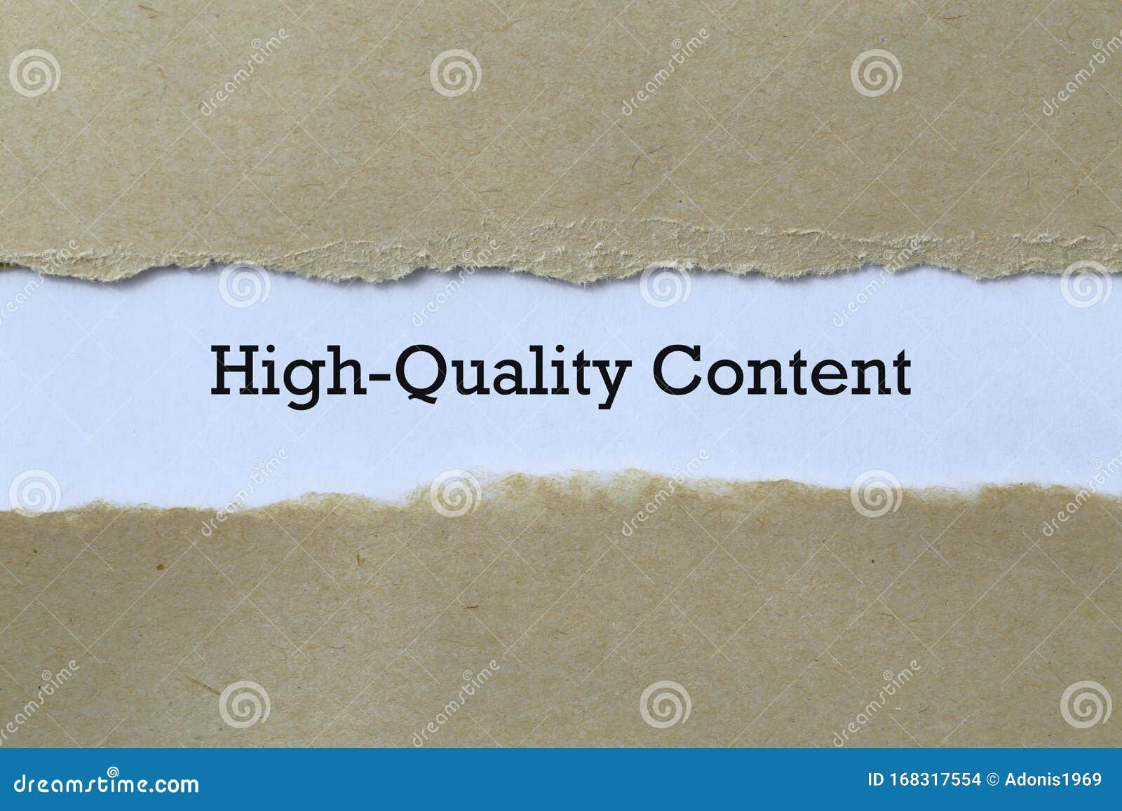 High Quality Content on Paper Stock Photo - Image of publication ...
