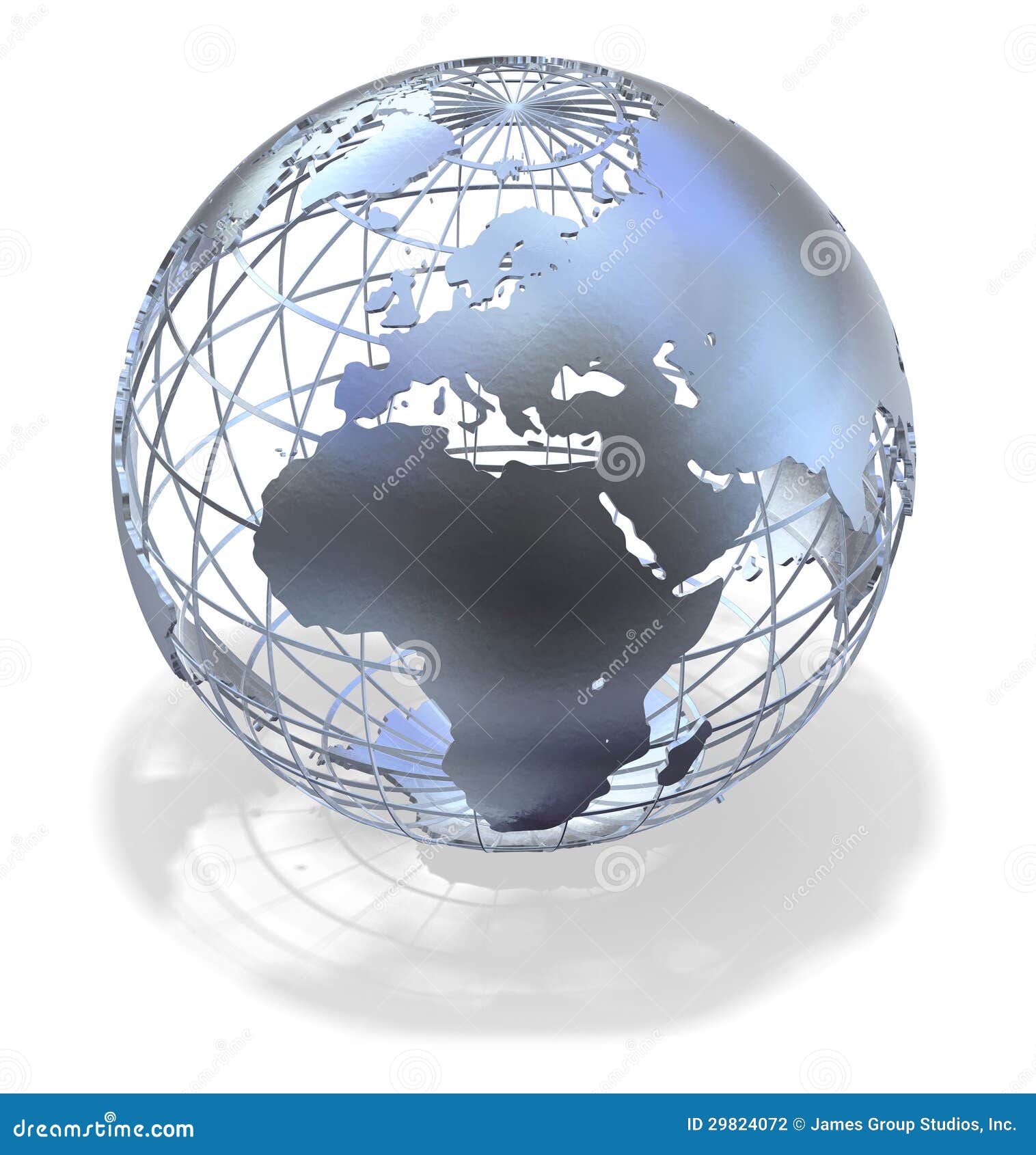 Metallic Globe stock illustration. Illustration of sphere - 29824072