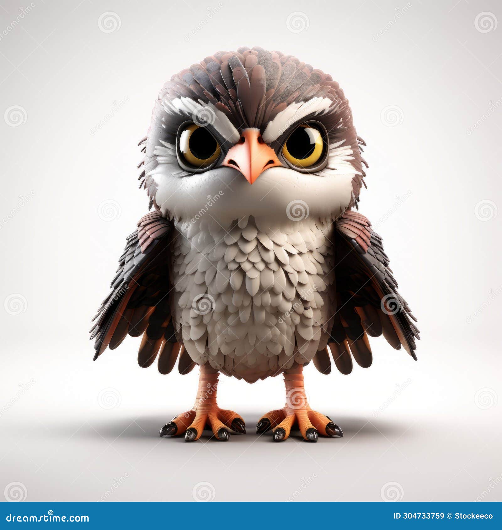High-quality 3d Owl Model for Character Development and Gaming Stock ...