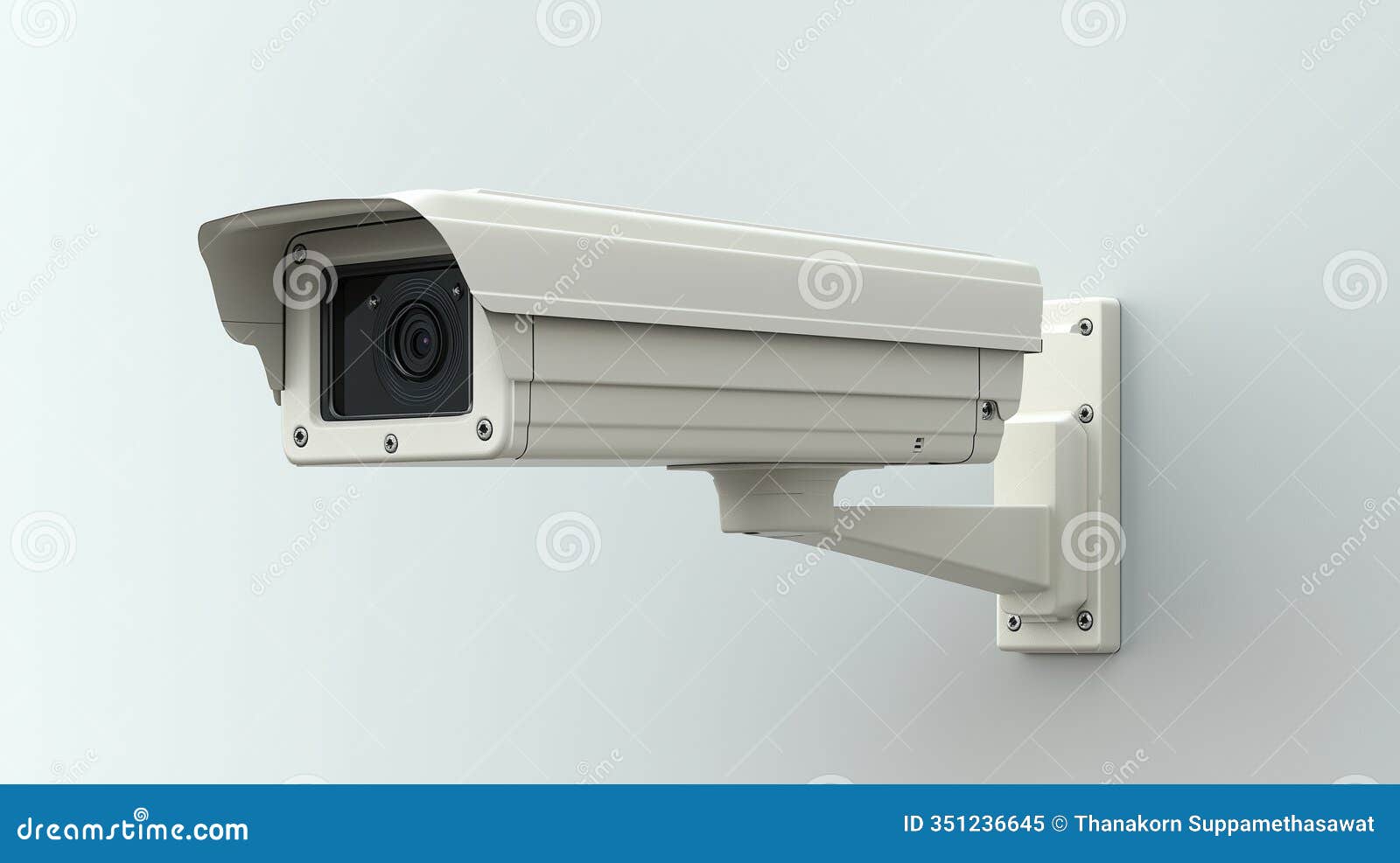 High Quality Digital CCTV Camera Mounted on Wall for Security Stock ...
