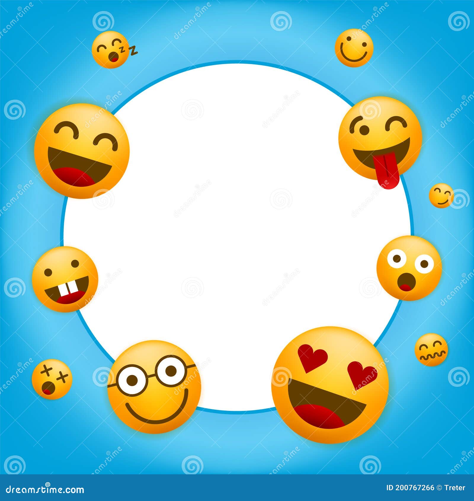 High Quality Emoticon Character Background Stock Vector - Illustration ...