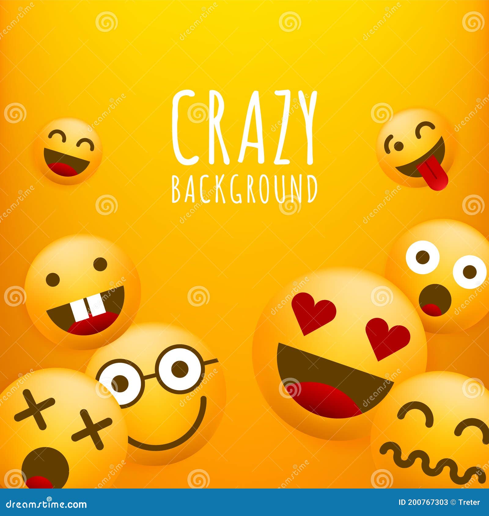 High Quality Emoticon Character Background Stock Vector - Illustration ...