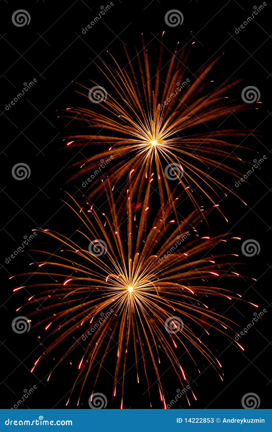 High Quality Firework Over Night Sky Long Exposure Stock Image - Image ...