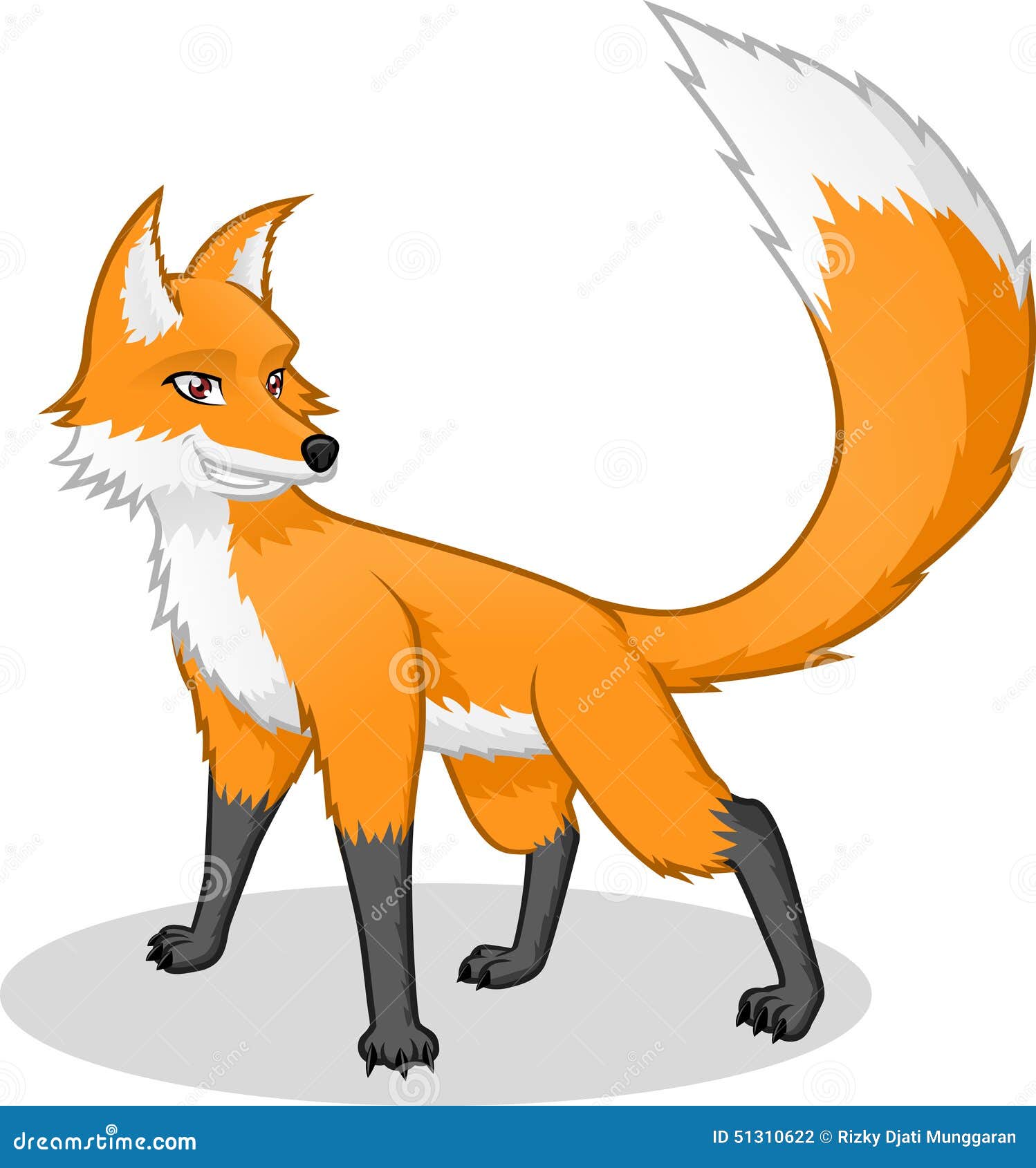 High Quality Fox Vector Cartoon Illustration Stock Vector ...