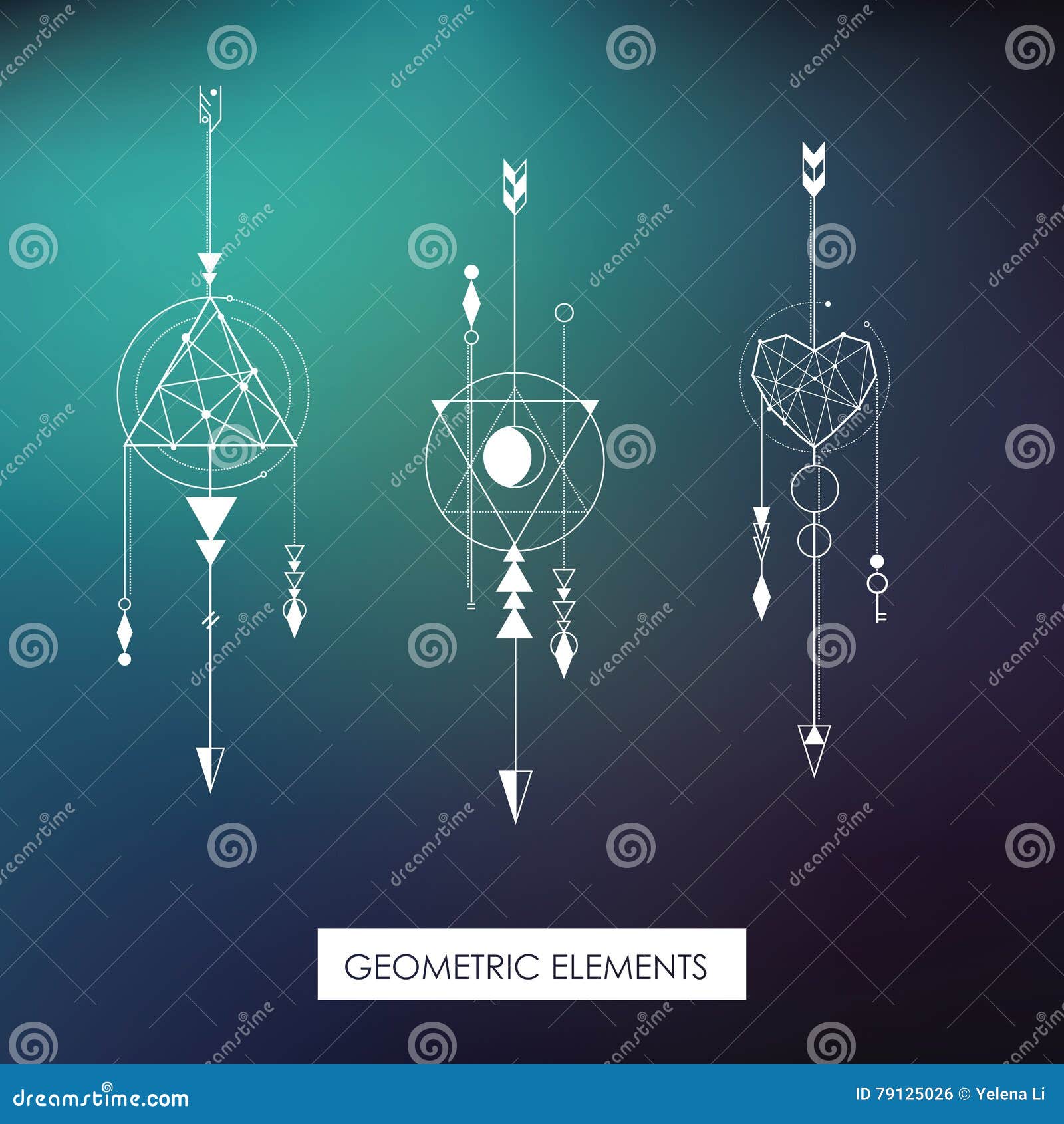 High Quality Geometric Elements. Stock Vector - Illustration of objects ...
