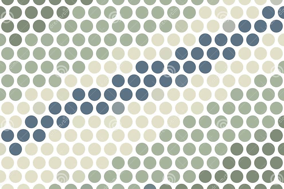 Vibrant Green Tones Hexagonal Dots Pattern with a Seamless Geometric ...