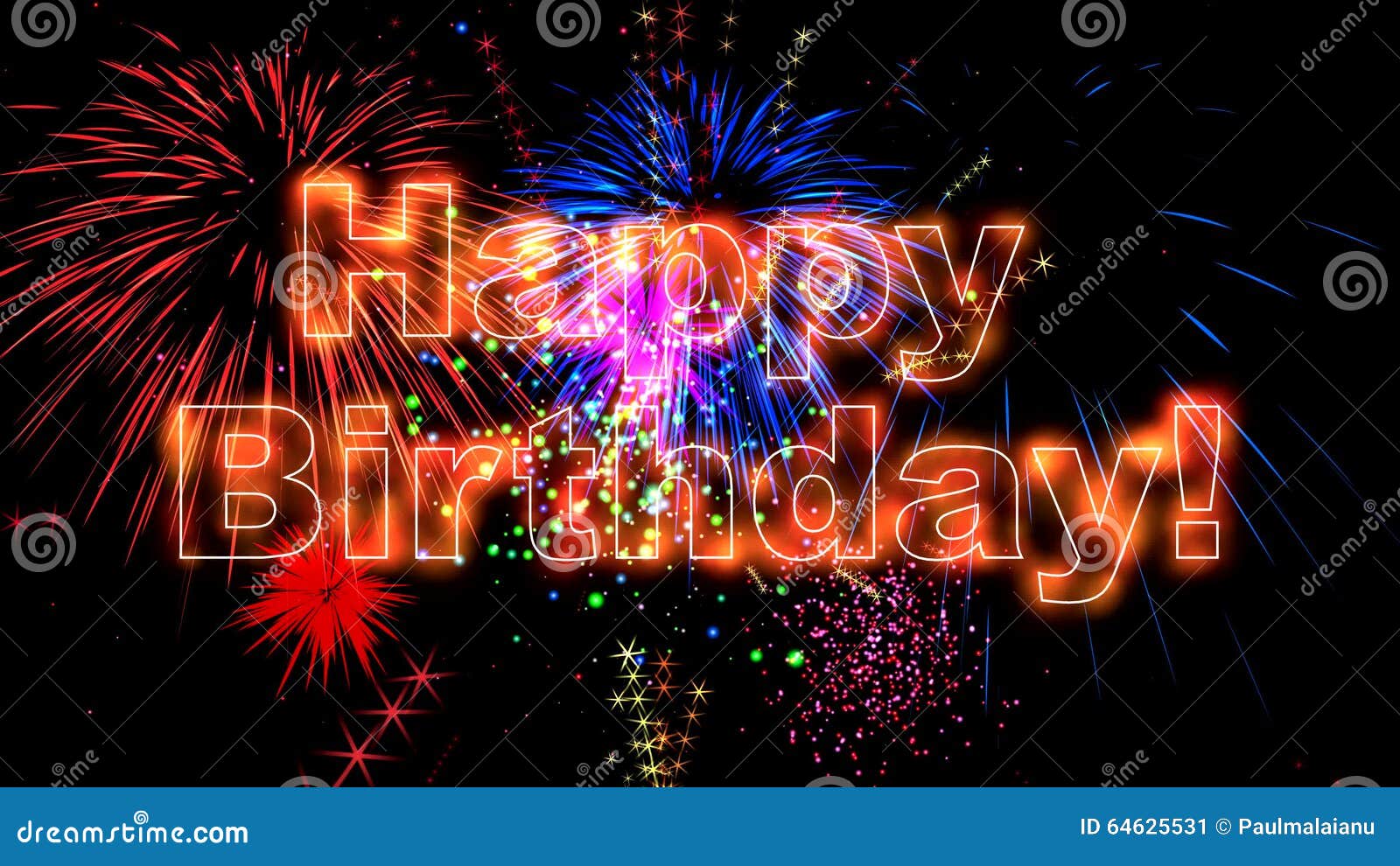 High Quality Happy Birthday Animation. 4k Stock Video - Video of high ...