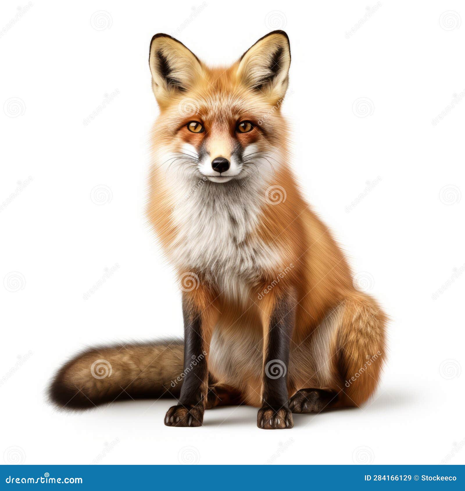 High Quality Hyper-realistic Red Fox Vector Illustration Stock ...