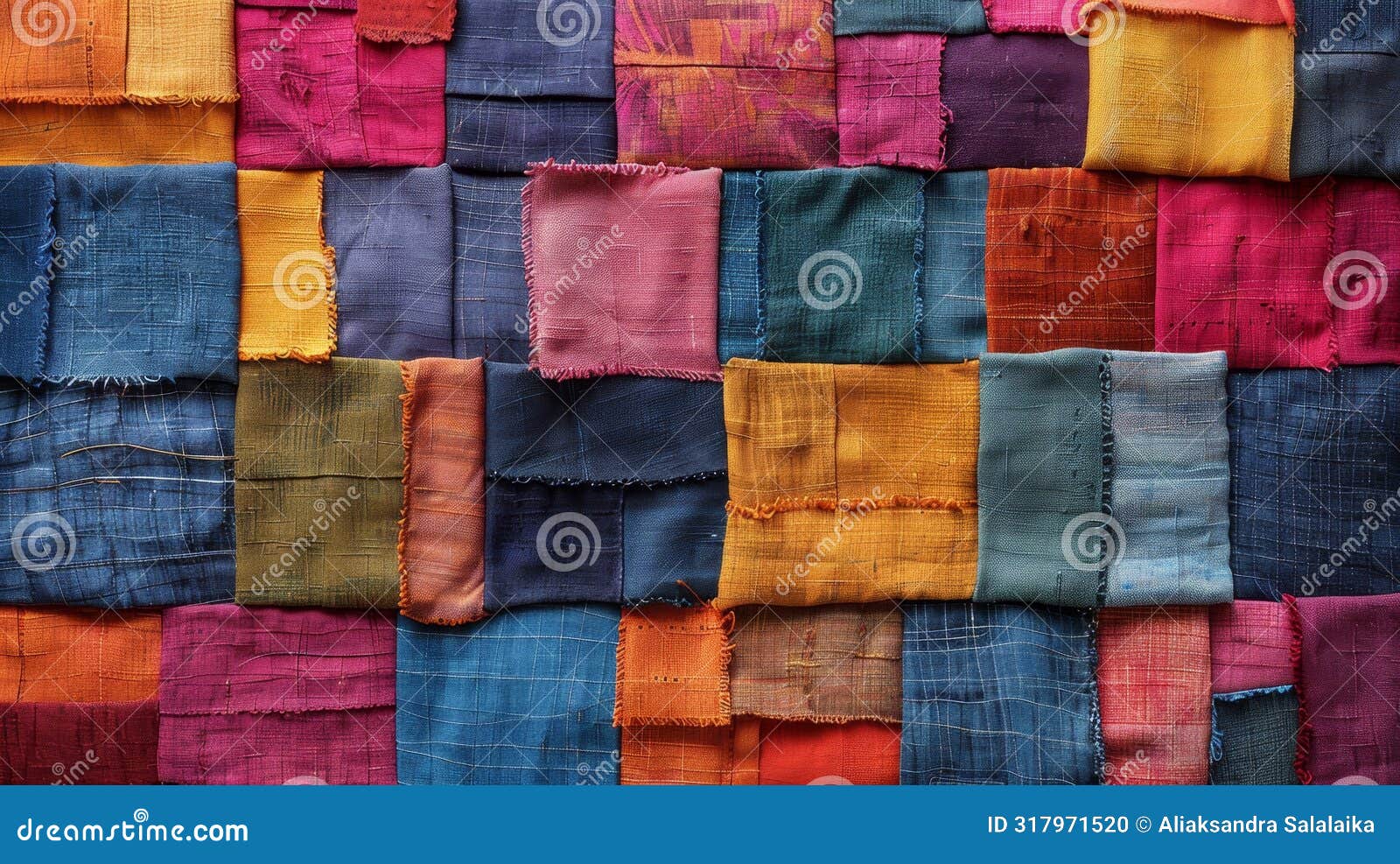 A Colorful Array of Patchwork Squares Rectangles, Igniting Creativity ...