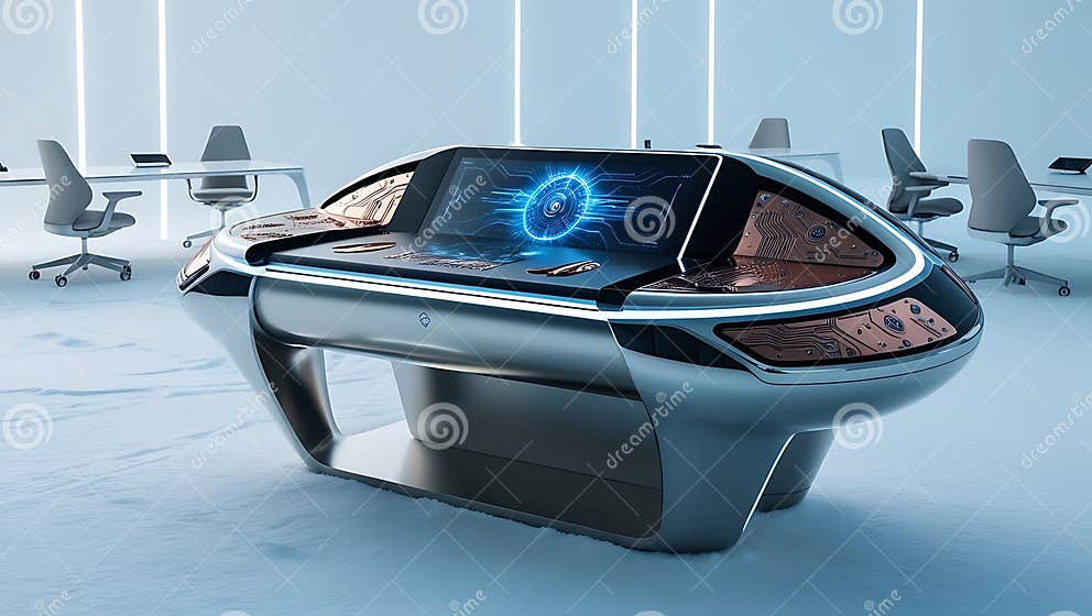 High-Quality Image of Futuristic Technology with Sleek Devices, Circuit ...