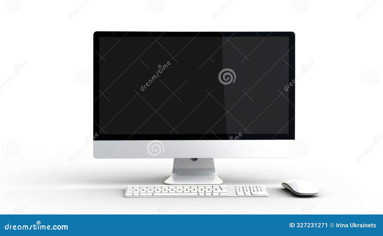 Minimalist Workspace Featuring a Modern Desktop Computer. High ...