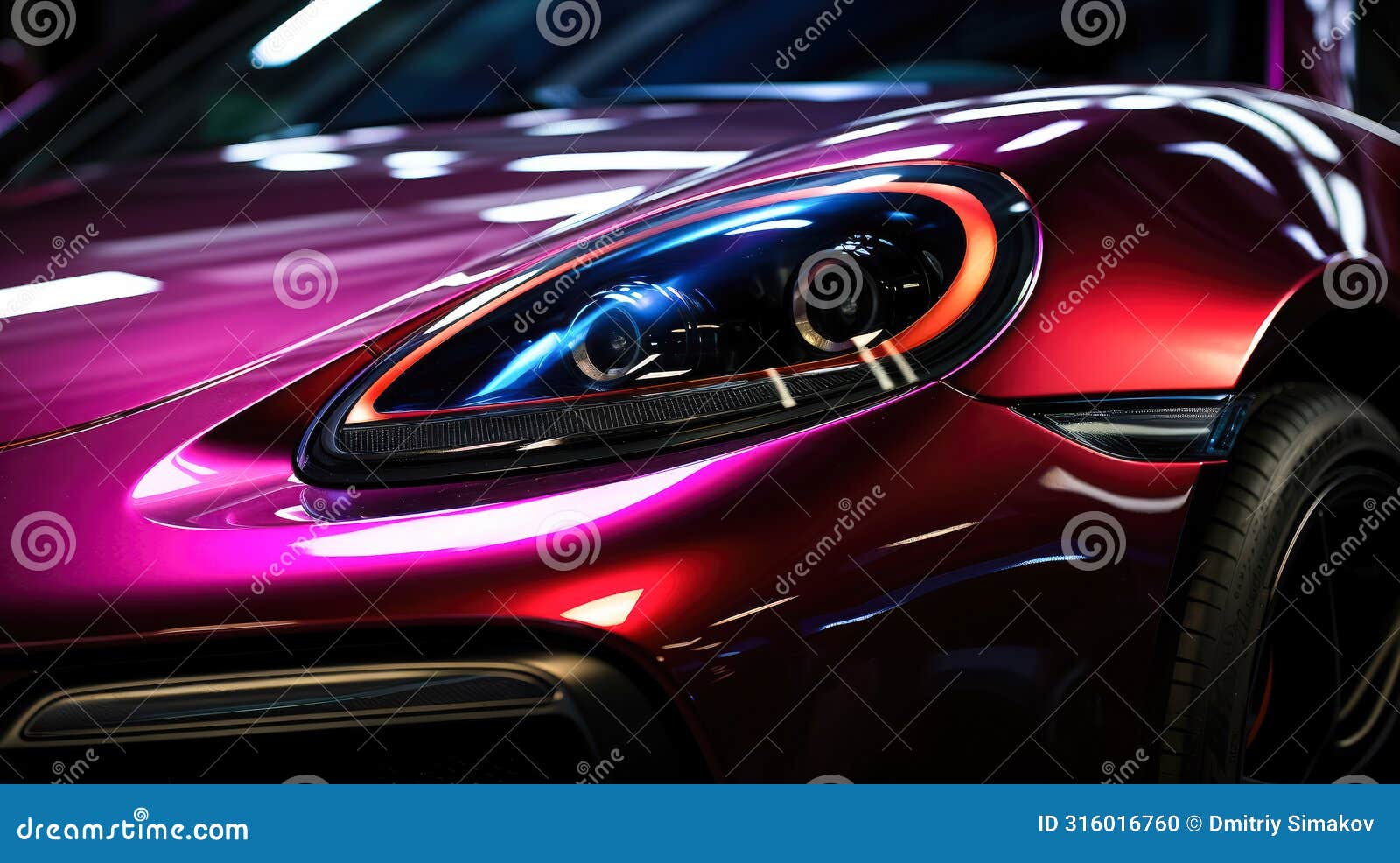 Aerodynamic Body Kit Upgrade Stock Photo - Image of automotive, muted ...