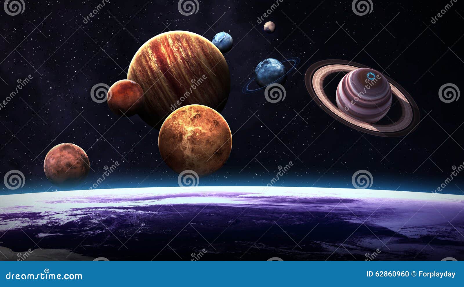 High Quality Isolated Solar System Planets Stock Illustration ...