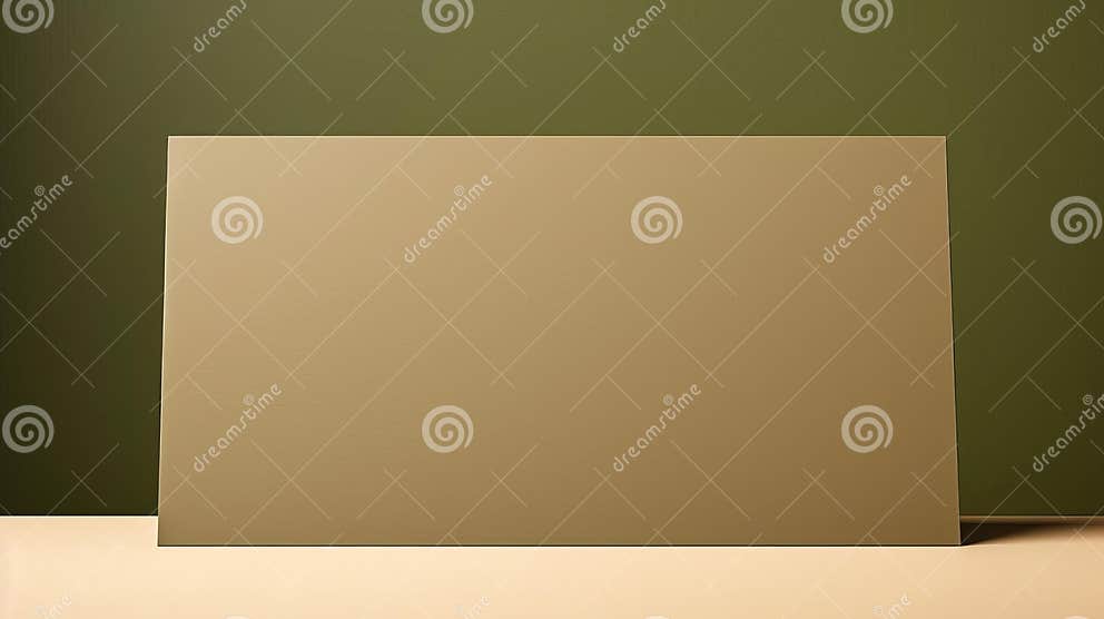 High-quality Khaki Lycra Sign Mockup with Rectangular Shape Stock ...