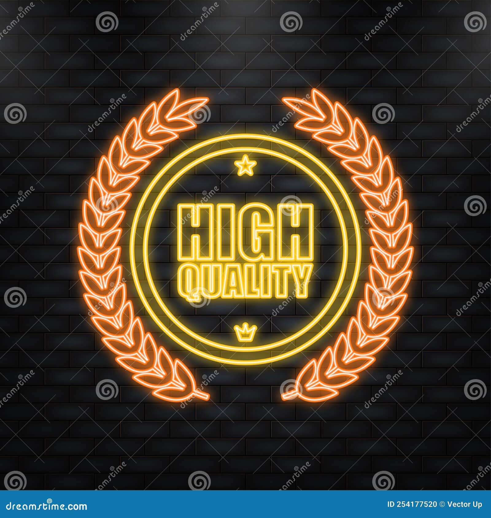 High Quality Label, Gold Award. Vector Illustration. Stock Vector ...