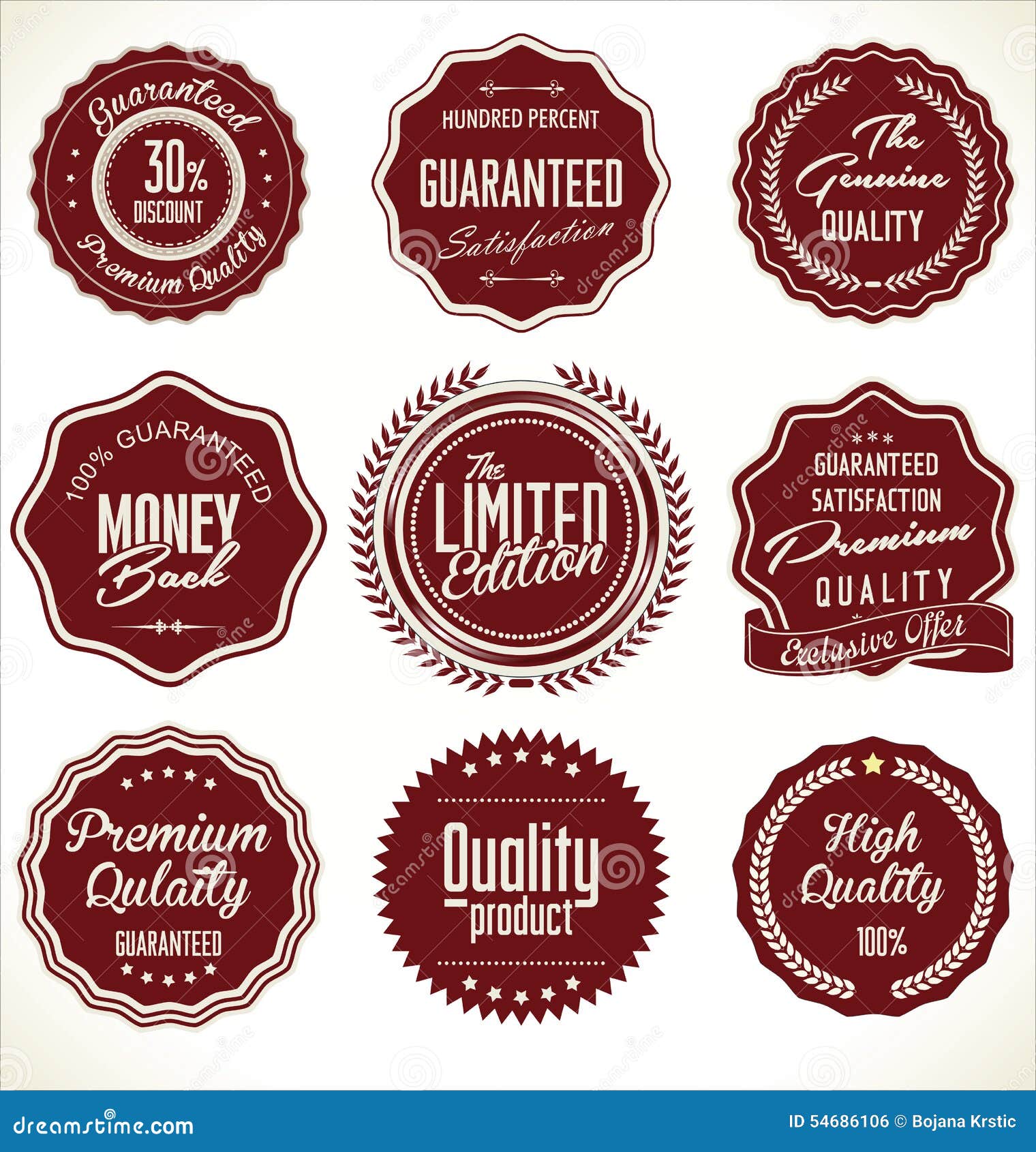 High Quality Labels Collection Stock Illustration - Illustration of ...