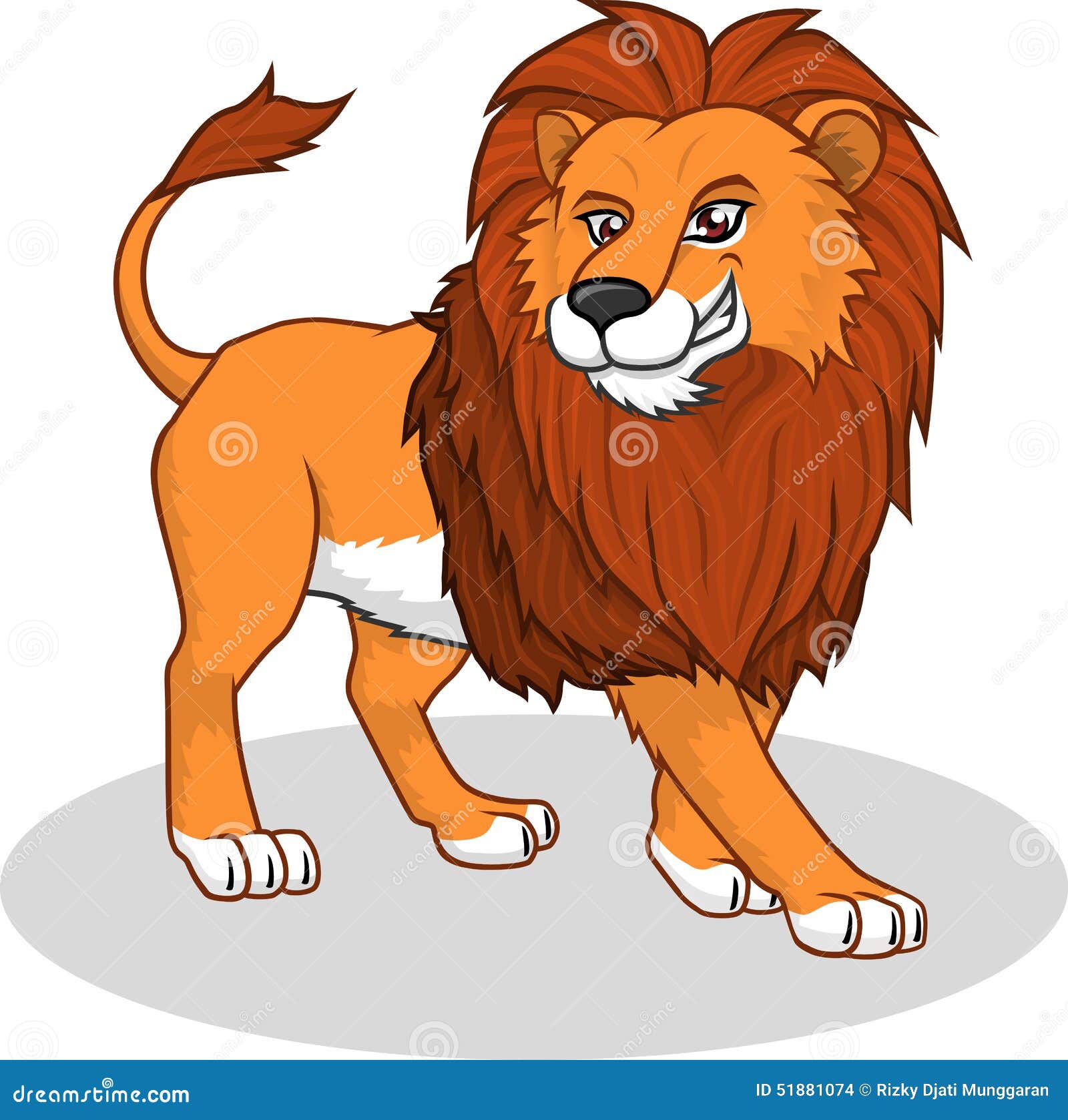 High Quality Lion Vector Cartoon Illustration Stock Vector ...