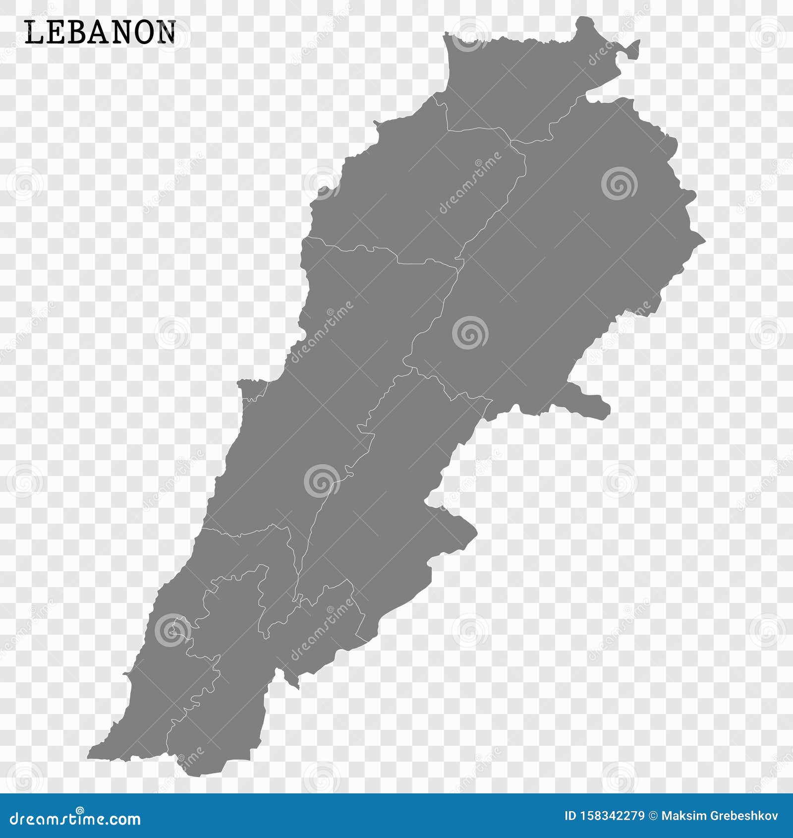 High Quality Map with Borders Stock Illustration - Illustration of ...