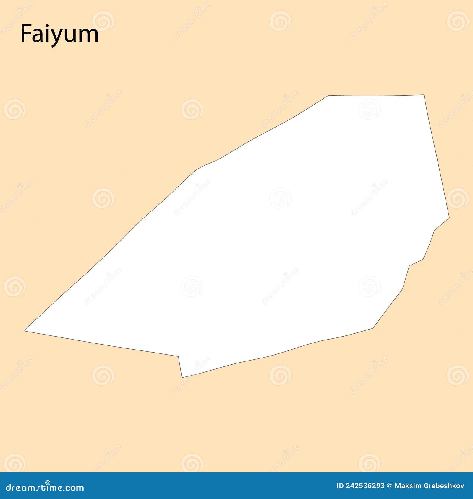 High Quality Map of Faiyum is a Region of Egypt Stock Vector ...