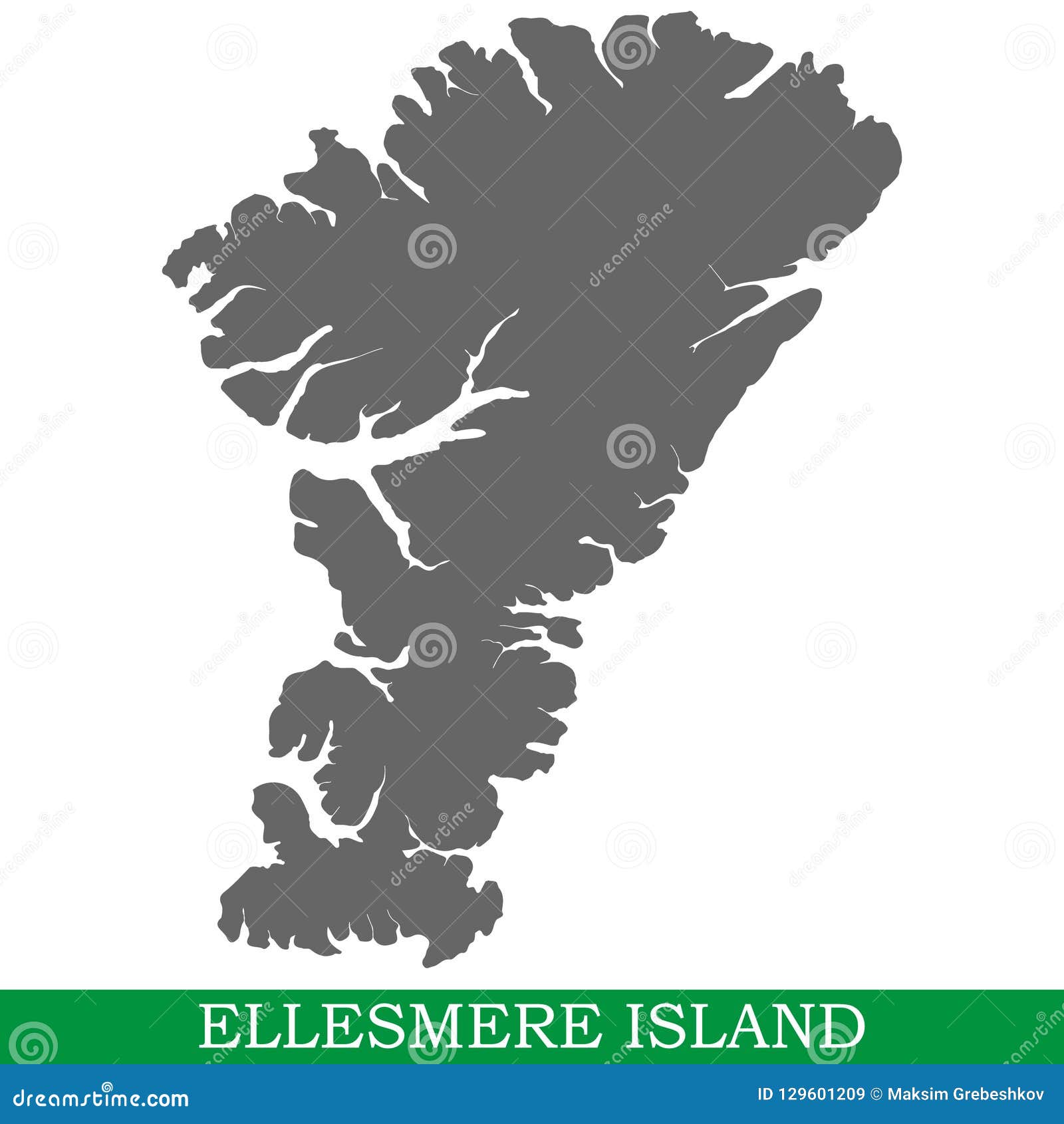 High Quality Map of Iisland Stock Illustration - Illustration of ...