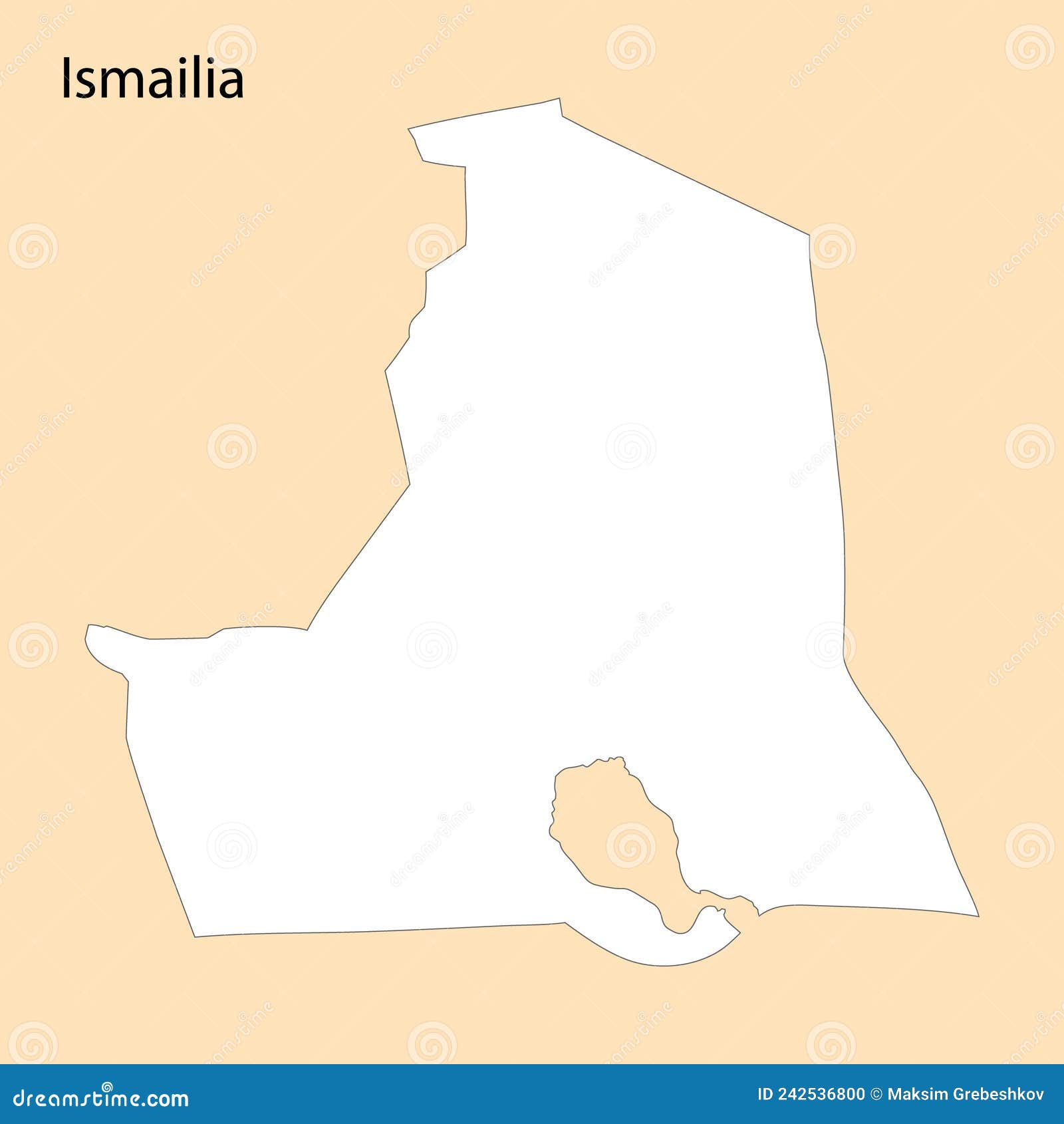 Map Of Egypt - Ismailia Governorate Royalty-Free Stock Photography ...