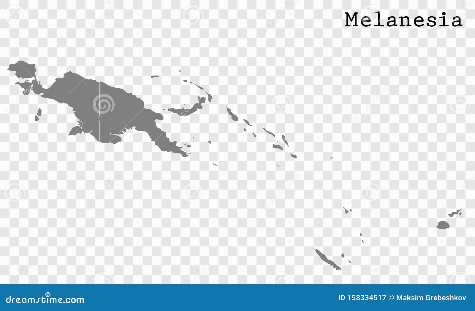 High Quality Map of Melanesia Stock Illustration - Illustration of ...