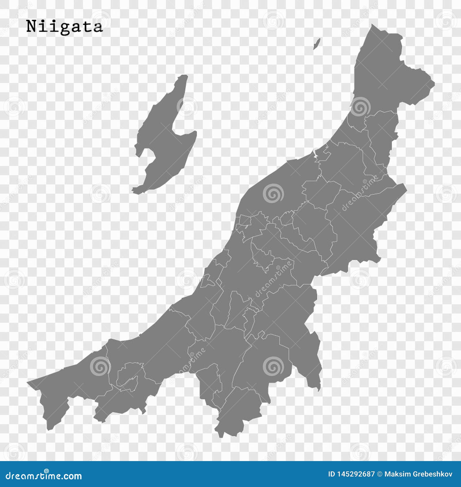 Niigata Map. Detailed Map Of Niigata City Administrative Area ...