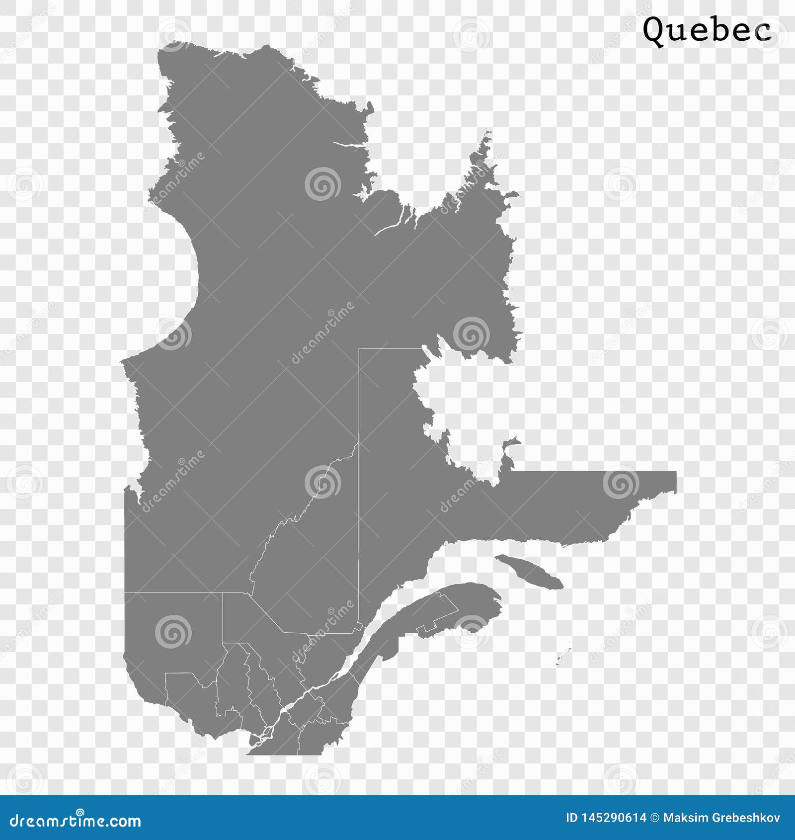 High Quality Map Province of Canada Stock Illustration - Illustration ...