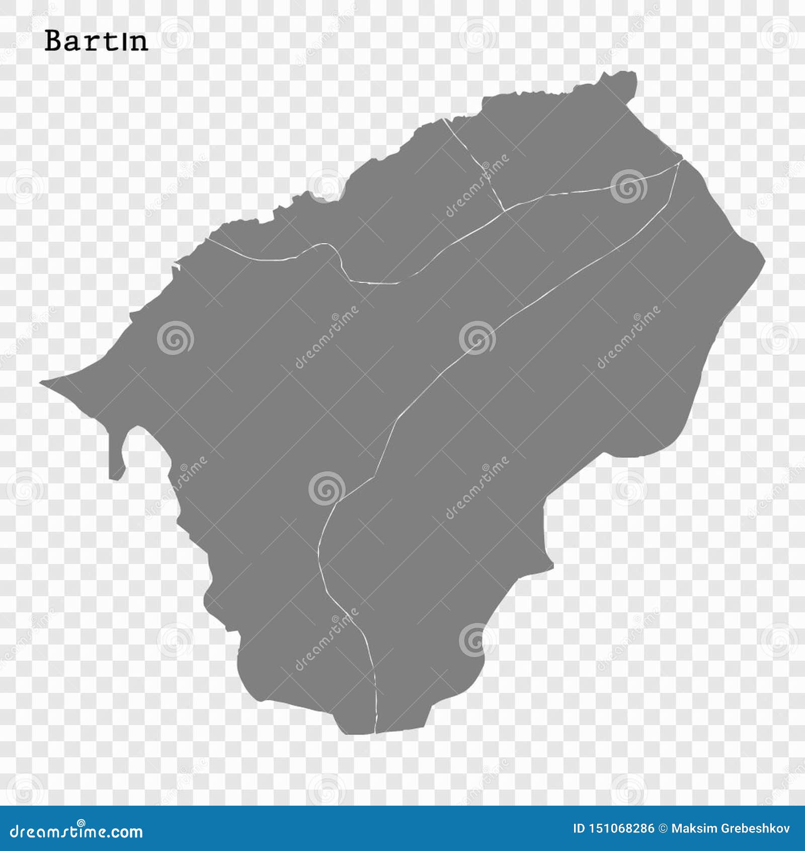Map Of Bartin Province Of Turkey, World Map International Vector ...