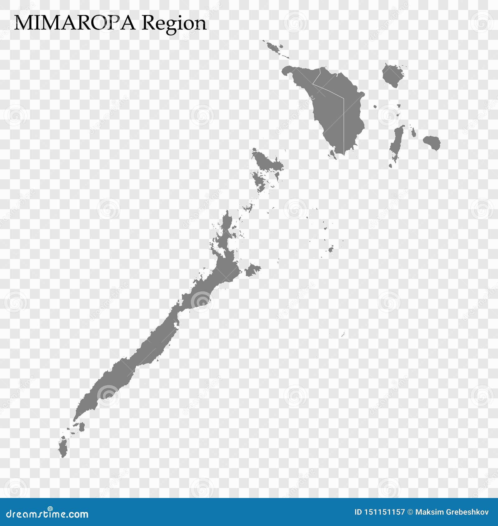 Mimaropa Region Map Vector | CartoonDealer.com #138353858