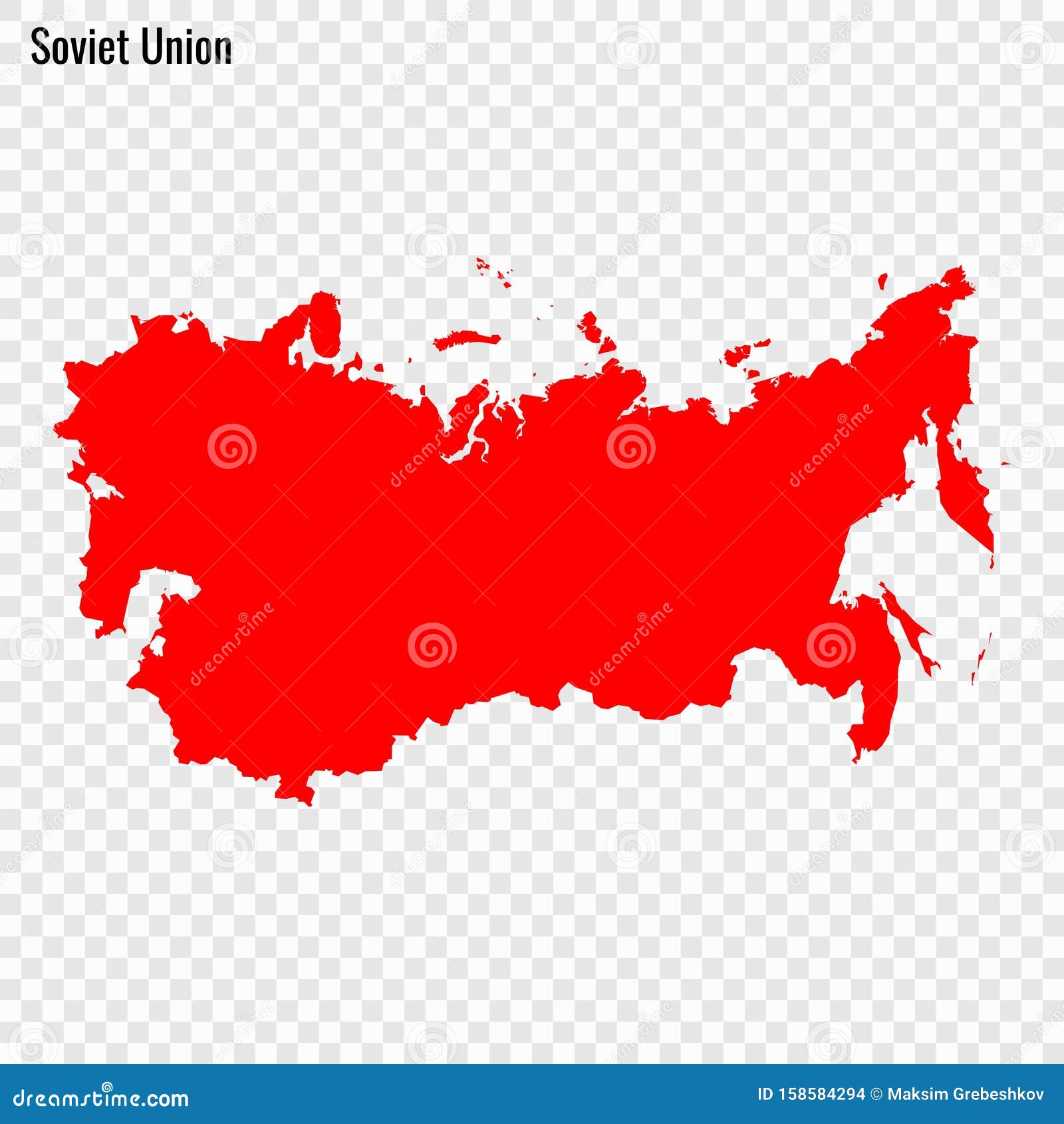 High Quality Map of Soviet Union Stock Illustration - Illustration of ...