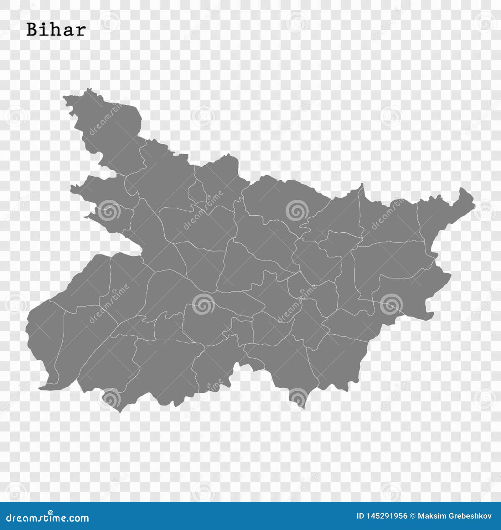 High Quality Map of State of India Stock Illustration - Illustration of ...