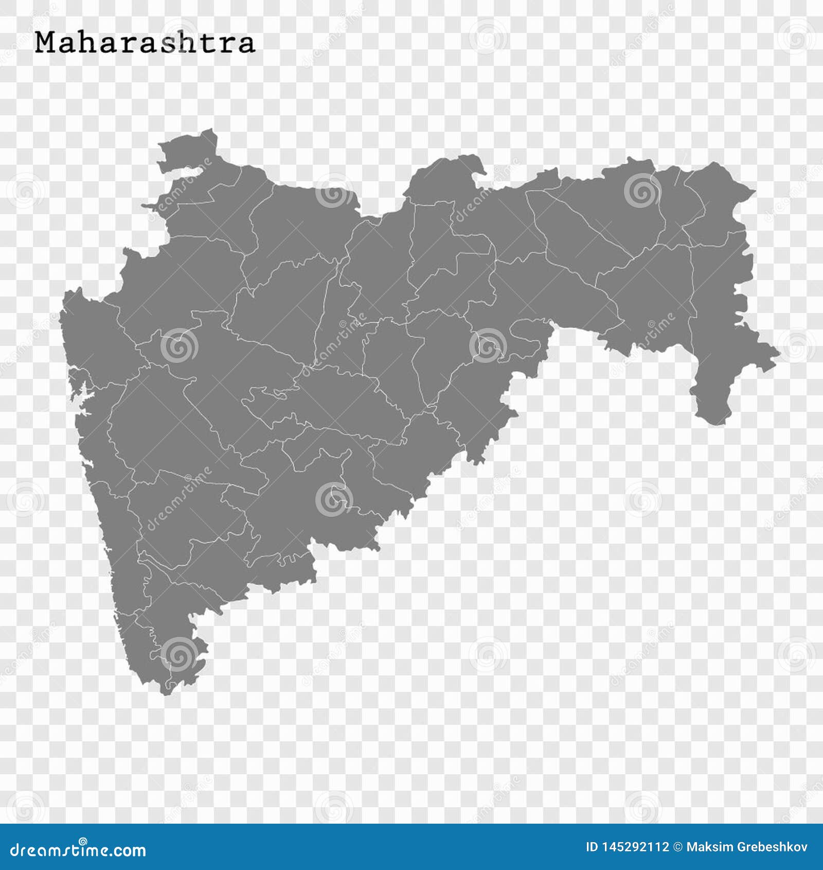 High Quality Map of State of India Stock Illustration - Illustration of ...