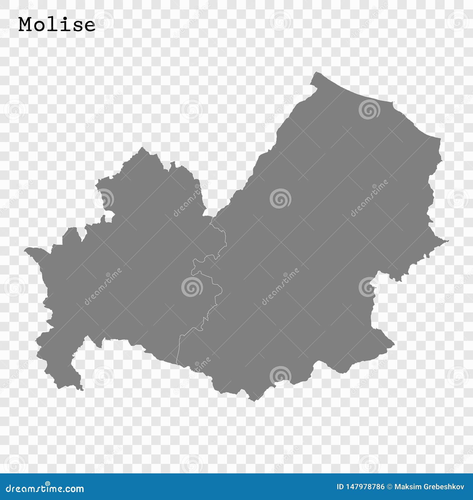 Molise Map. State And District Map Of Molise. Political Map Of Molise ...