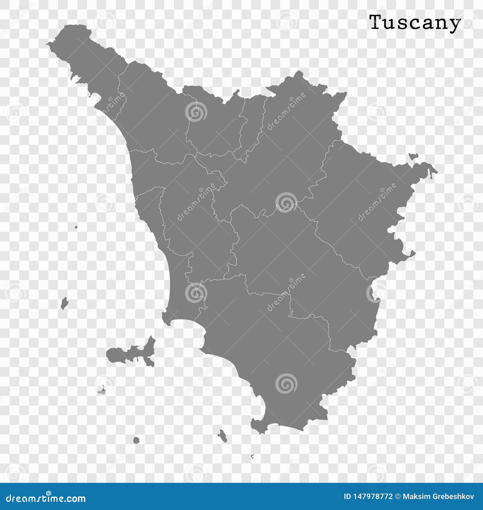 High Quality Map is a State of Italy Stock Illustration - Illustration ...