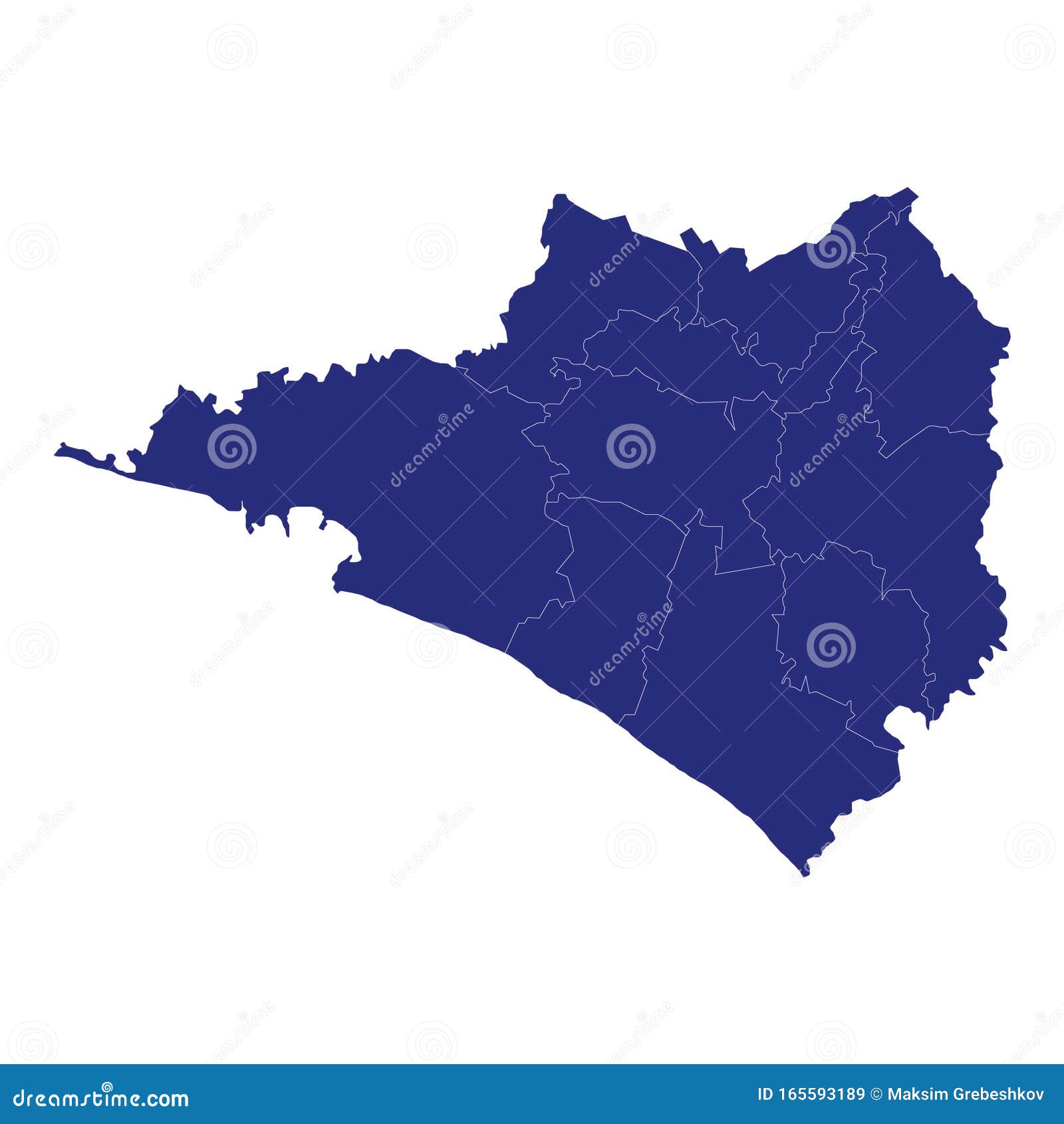 High Quality Map is a State of Mexico Stock Illustration - Illustration ...