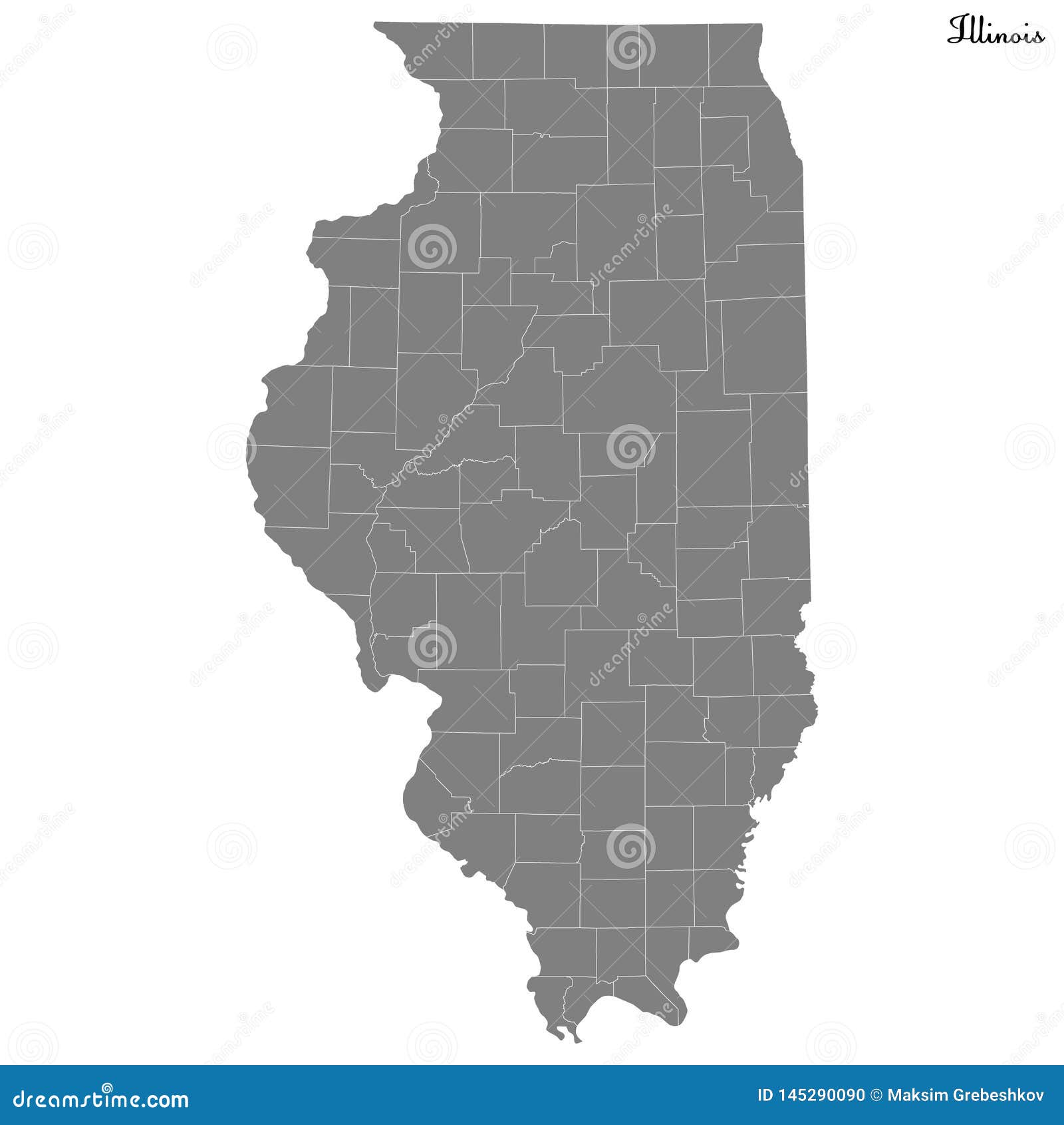 High Quality Map State of United States Stock Illustration ...