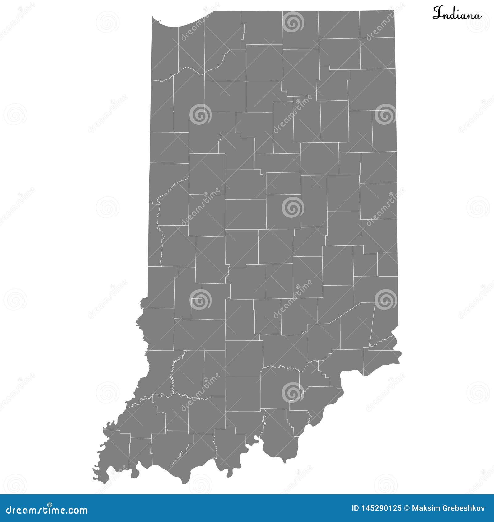 High Quality Map State of United States Stock Illustration ...