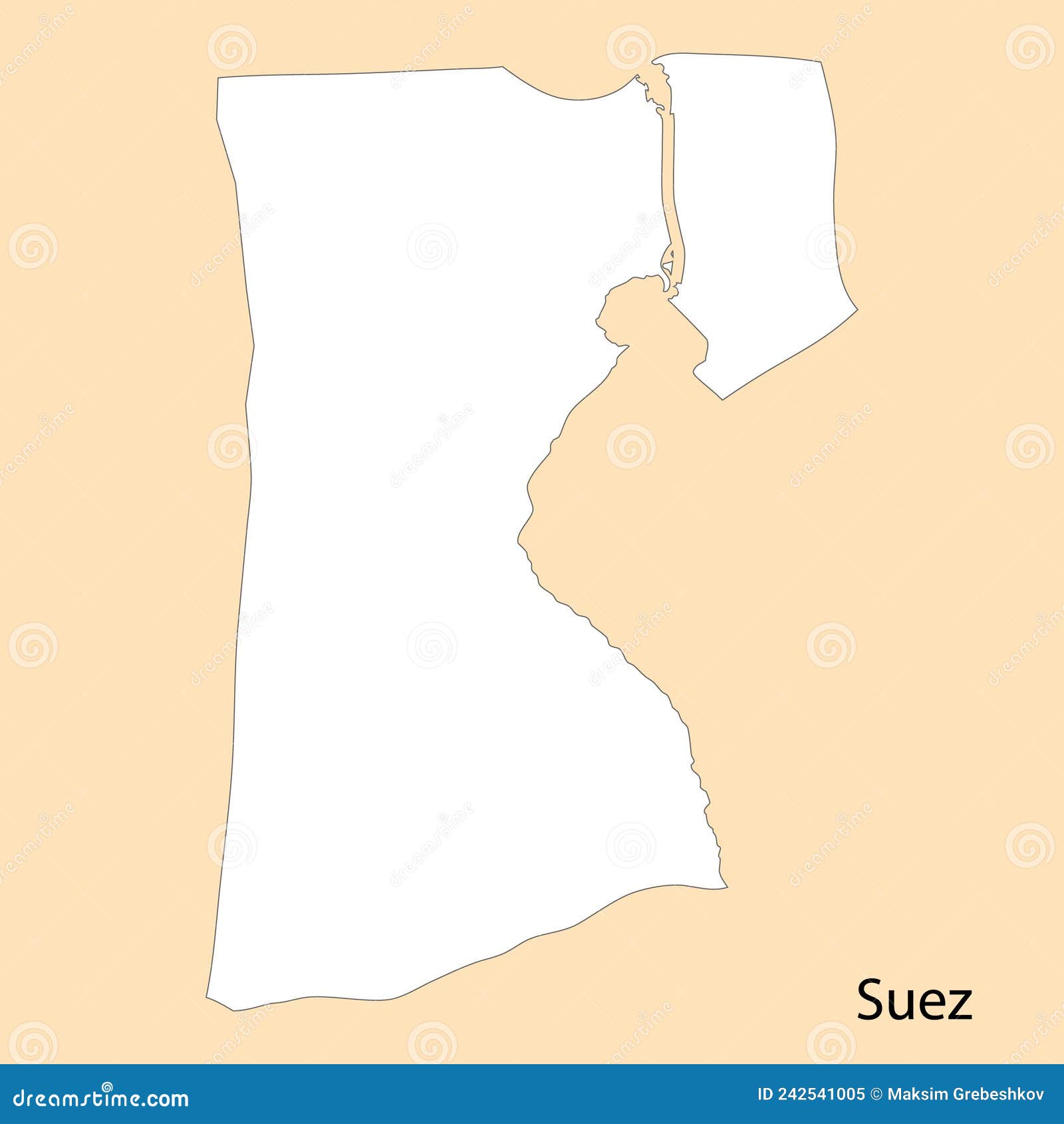 Suez In The Egypt Emblem. The Design Features A Geometric Style, Vector ...