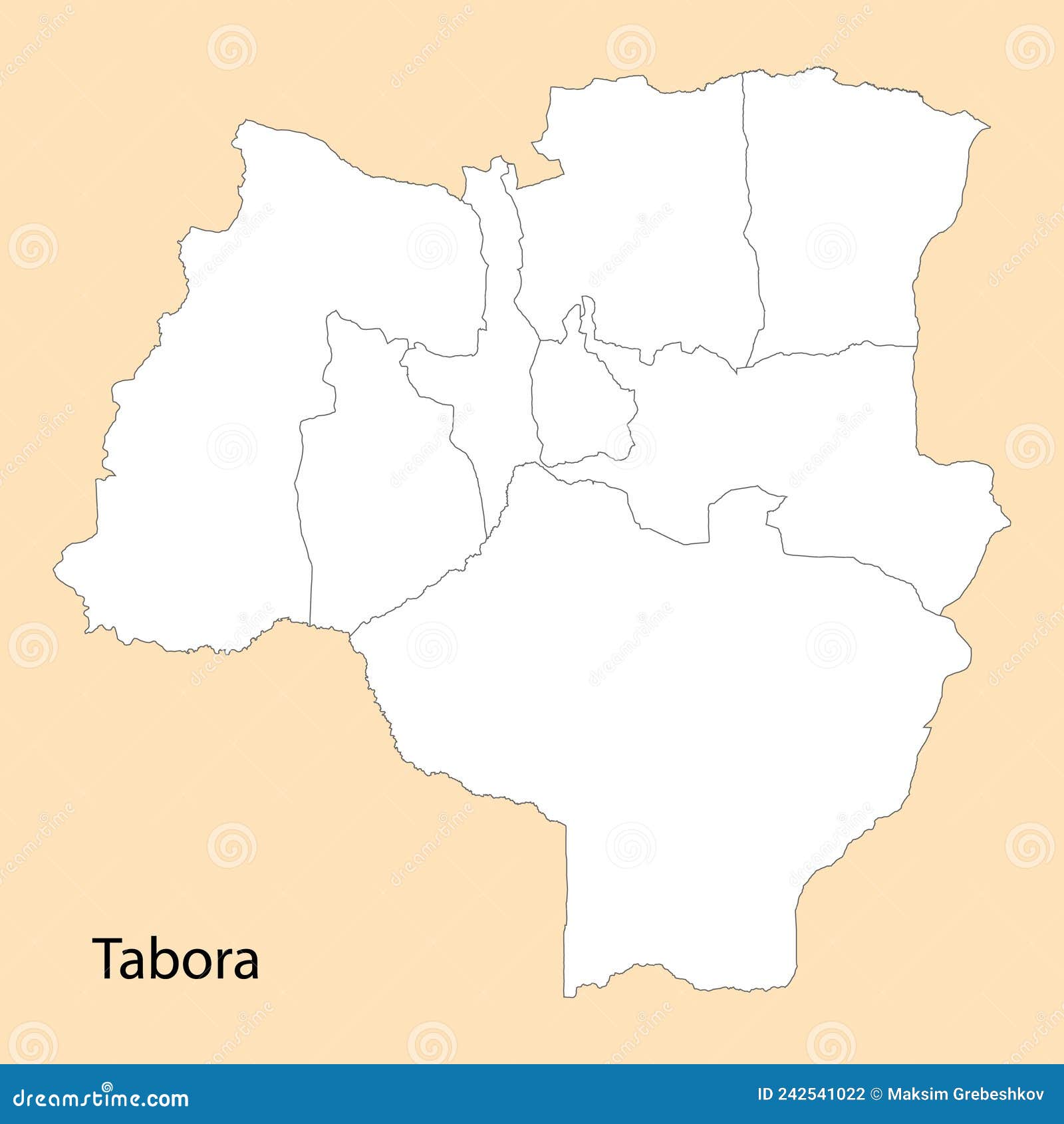 High Quality Map of Tabora is a Region of Tanzania Stock Vector ...