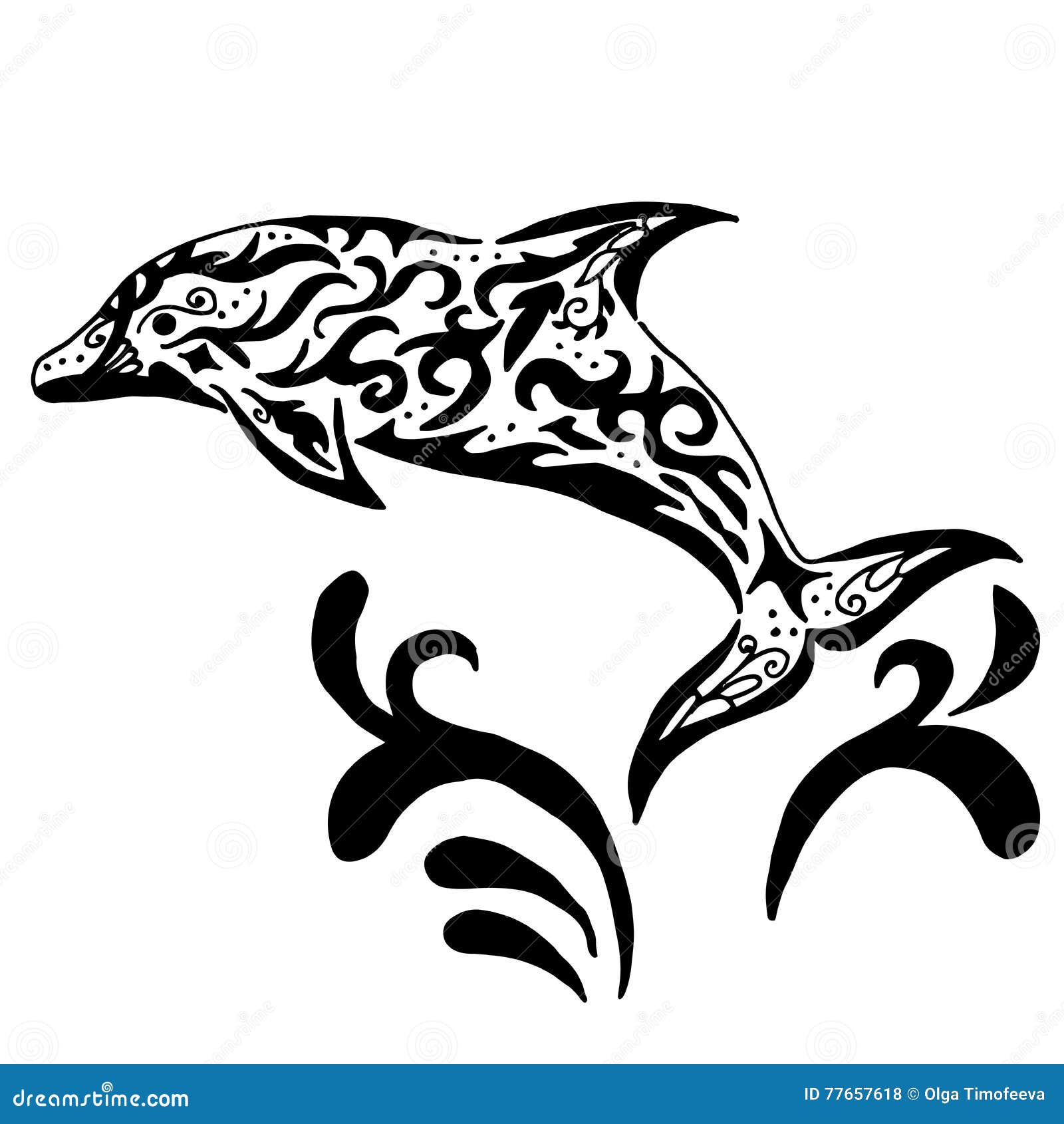 High Quality Original Vector Dolphin Tatoo Stock Vector - Illustration ... High Quality Original Vector Dolphin Tatoo Stock Vector - Illustration ...