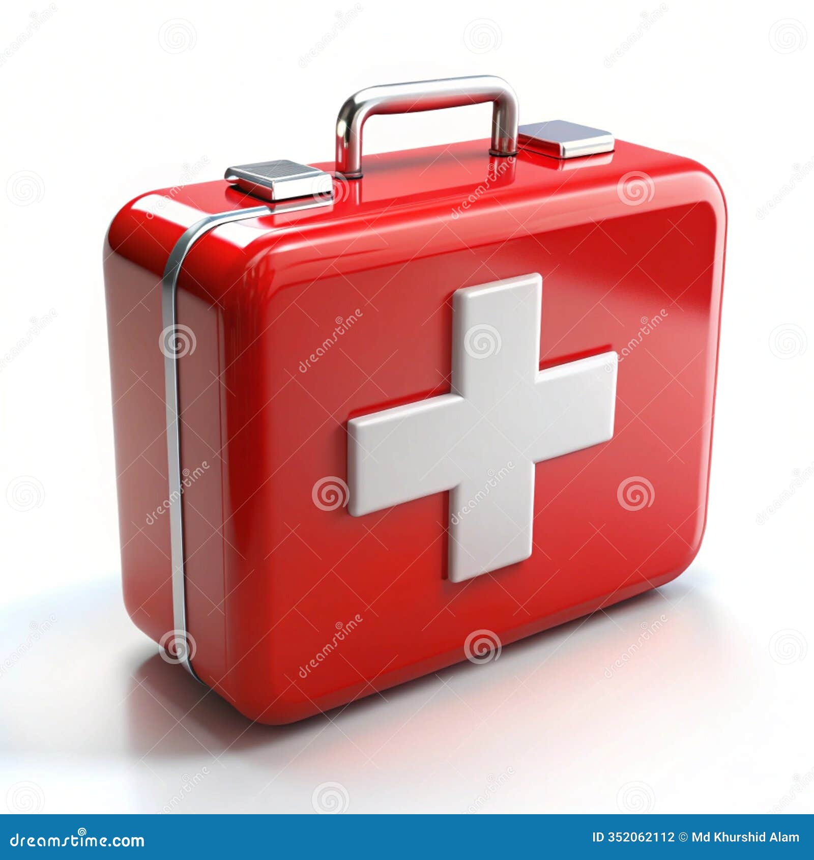 High Quality Portable Red First Aid Kit with Handle and White Cross ...