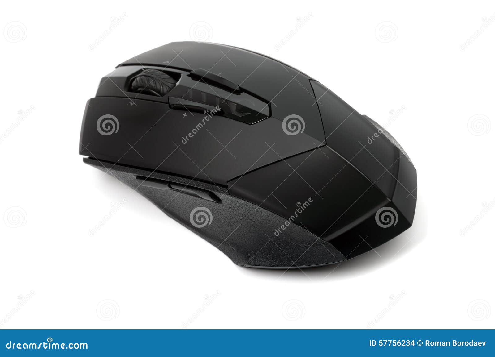 PC Computer Optical Wireless Mouse Isolated on White Background ...