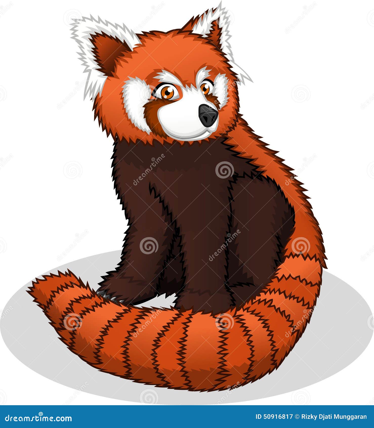 High Quality Red Panda Cartoon Vector Illustration Stock Vector ...