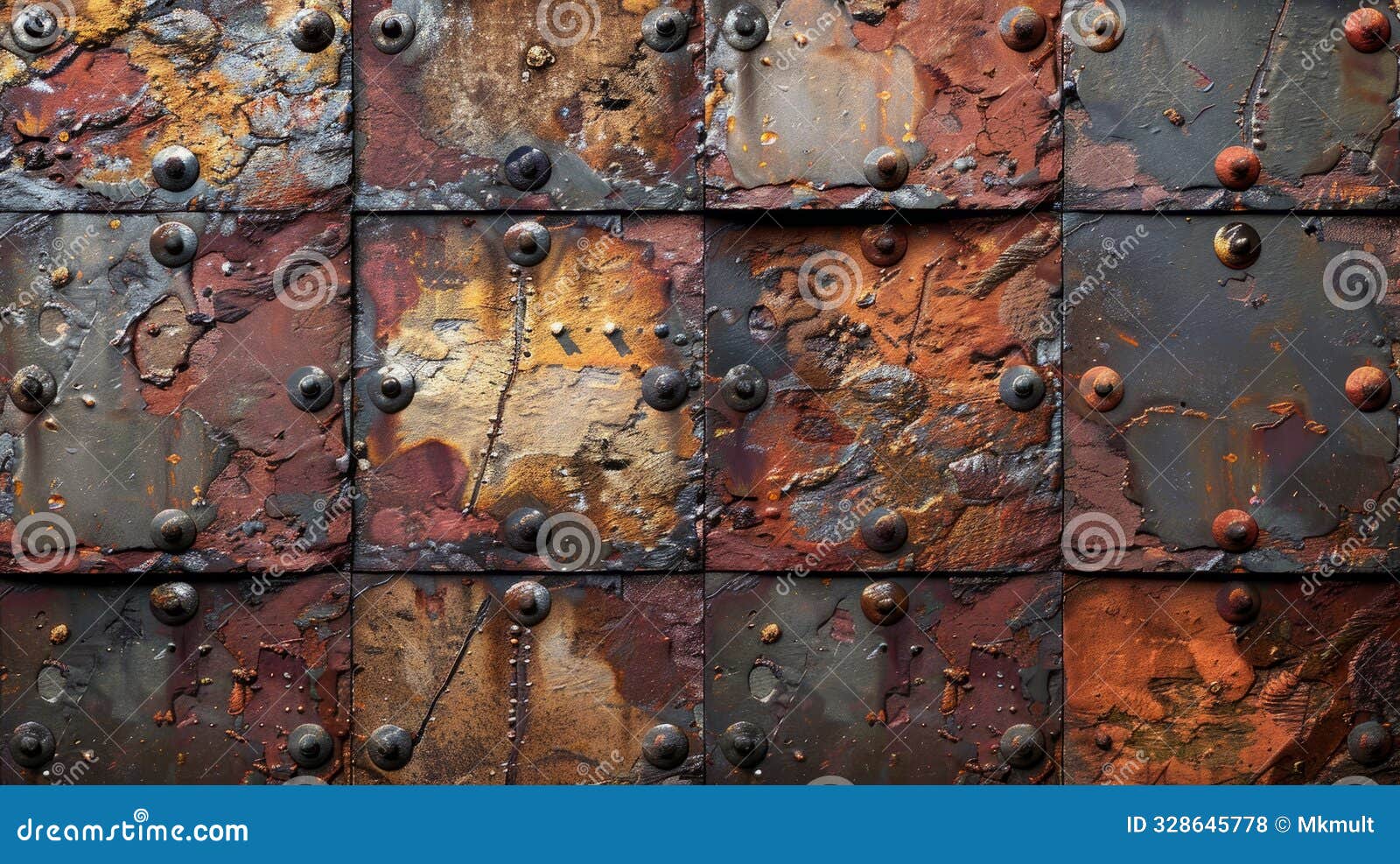 High Quality Seamless Texture of Painted Metal Sheets with Rust and ...