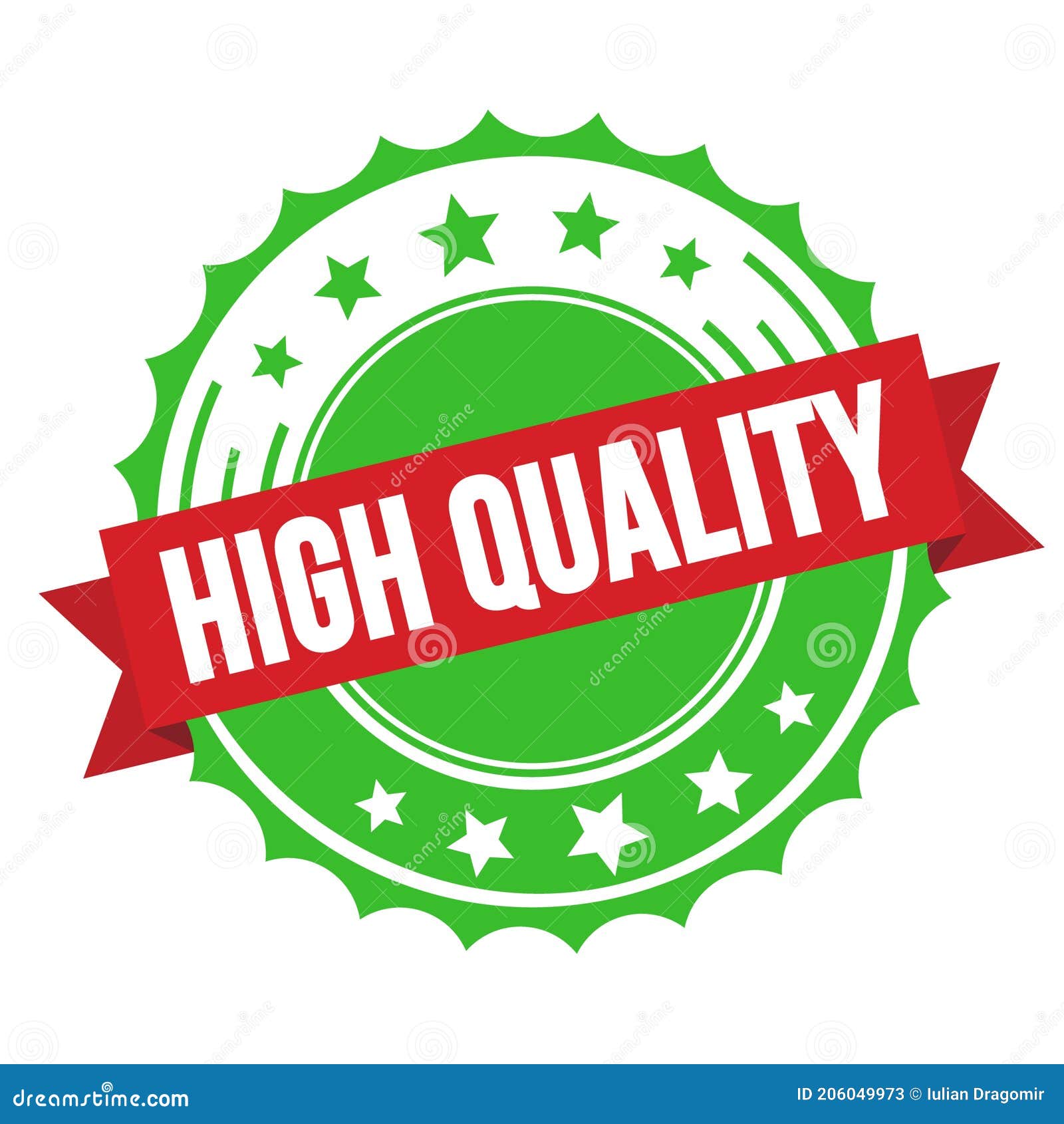 HIGH QUALITY Text on Red Green Ribbon Stamp Stock Illustration ...