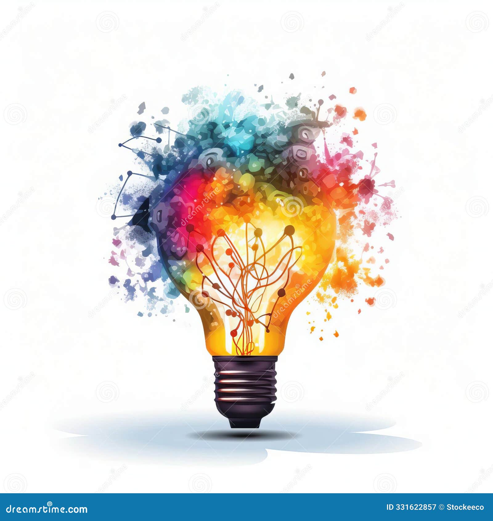 High-quality Thinking Design Concept on White Background Created Stock ...