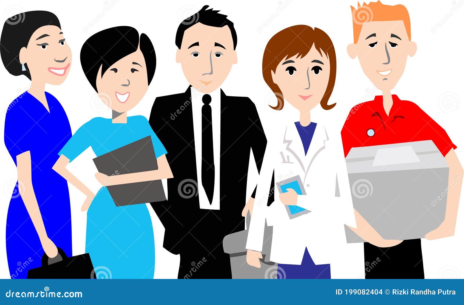 High Quality Vector Animated Office Workers that are Very Compact in a ...