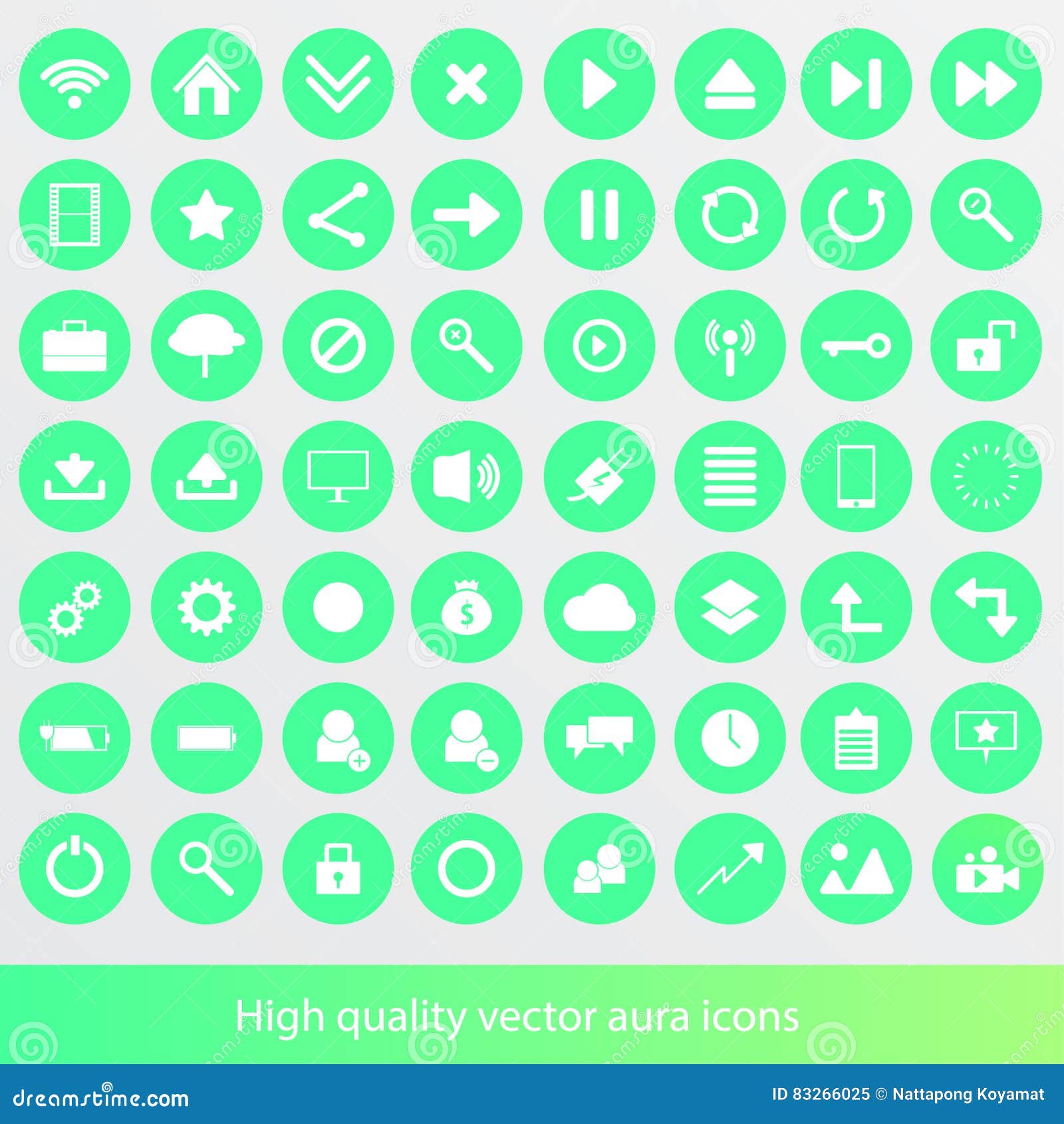 High Quality Vector Aura Icons Stock Vector - Illustration of vector ...