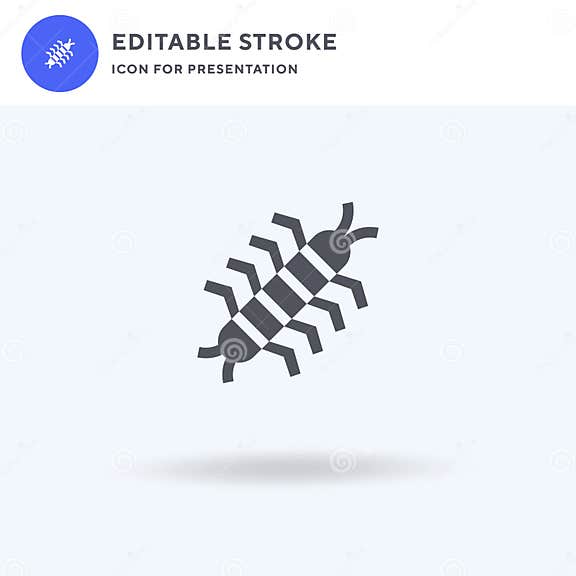 Centipede icon vector stock vector. Illustration of millipede - 345325918